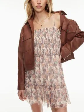 Aritzia | Dresses | Aritzia Wilfred Tempest Sleeveless Tiered Chiffon ...